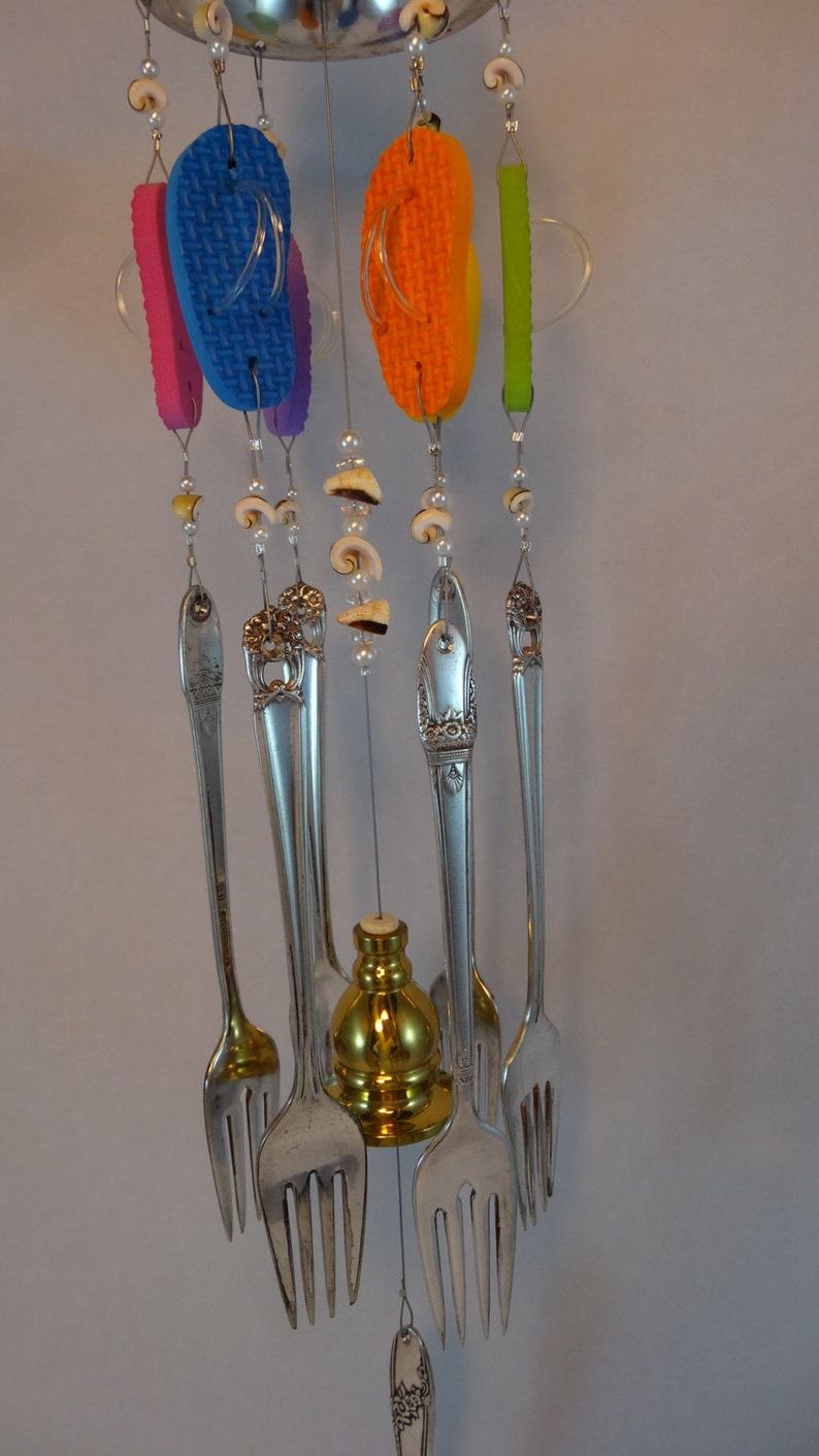 Silver Plated Goblet Wind Chime With Flip Flops WC-061 - Etsy
