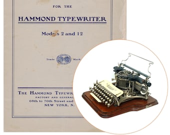Antique Hammond Typewriter - Etsy