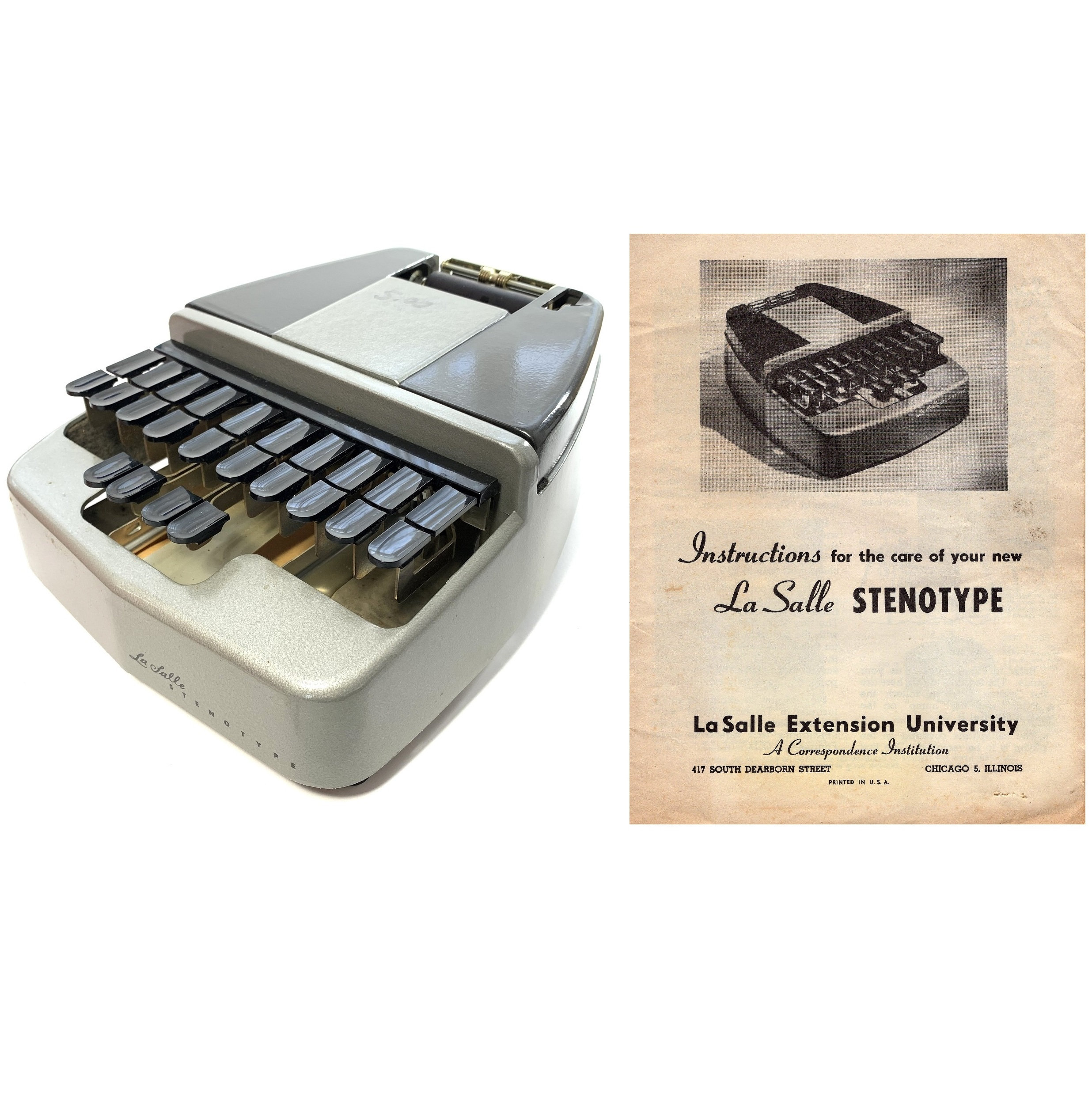La Salle Stenotype Instruction Manual Instant Download - Etsy Australia