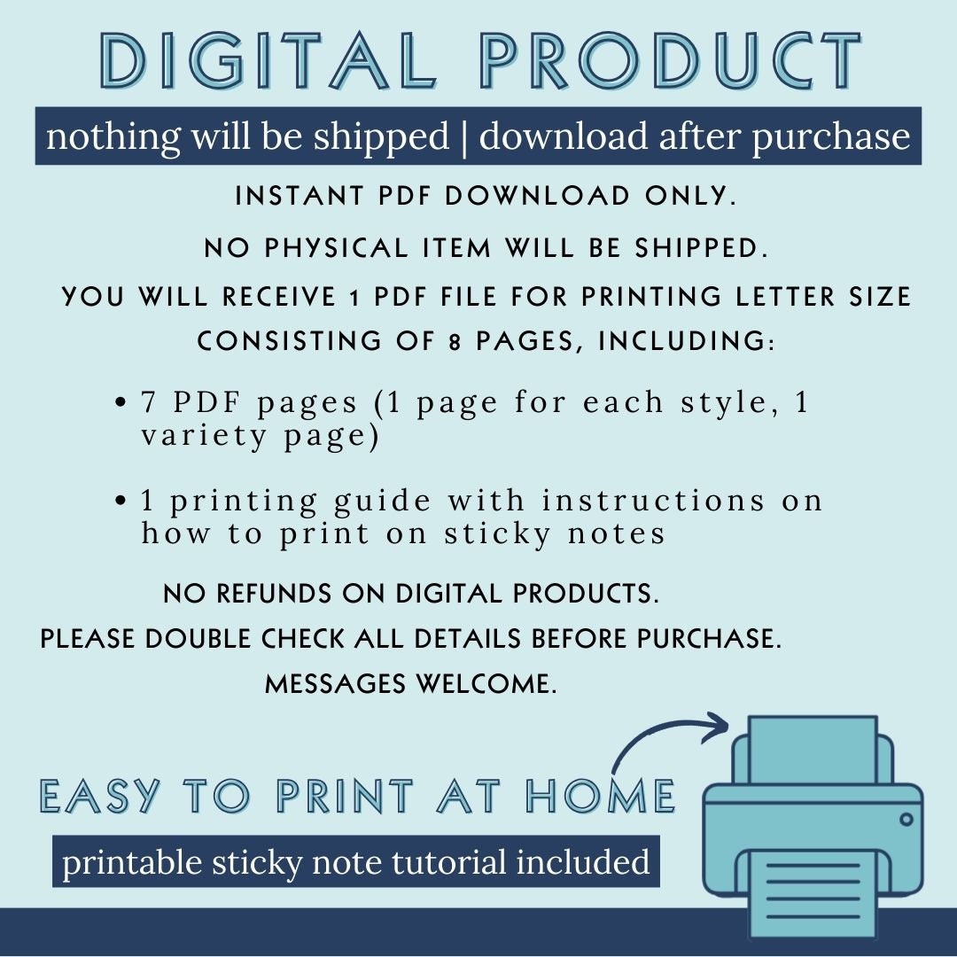Budget Tracker Printable Sticky Notes Monthly No Spend Low Spend Bills ...