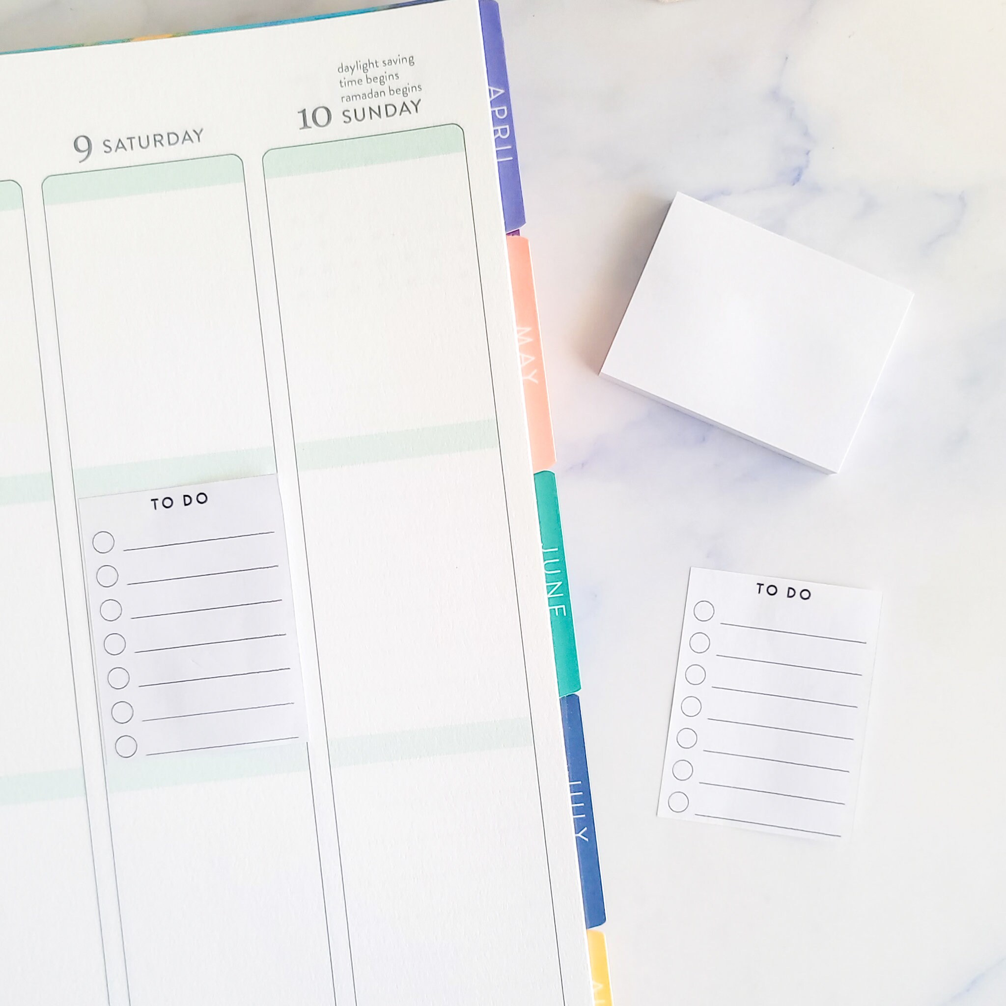 Printable Sticky Notes Mini Vertical Checklist to Do Go Contact Buy ...
