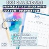 STICKY NOTES Printable + Template- 3x3" Square Collage Sheet Assorted ...
