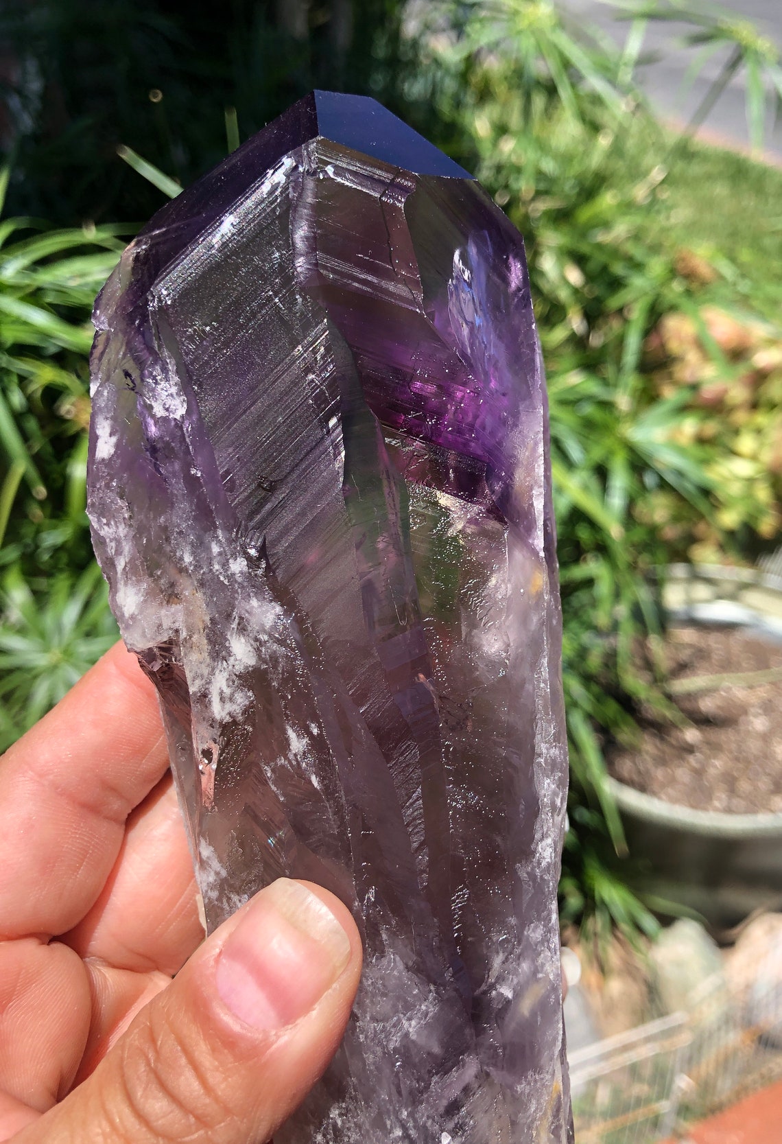 Large Brazilian Amethyst Root Point - Etsy