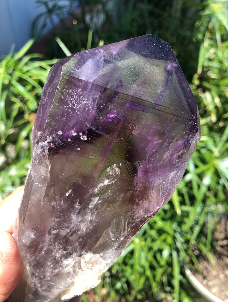 Large Brazilian Amethyst Root Point - Etsy