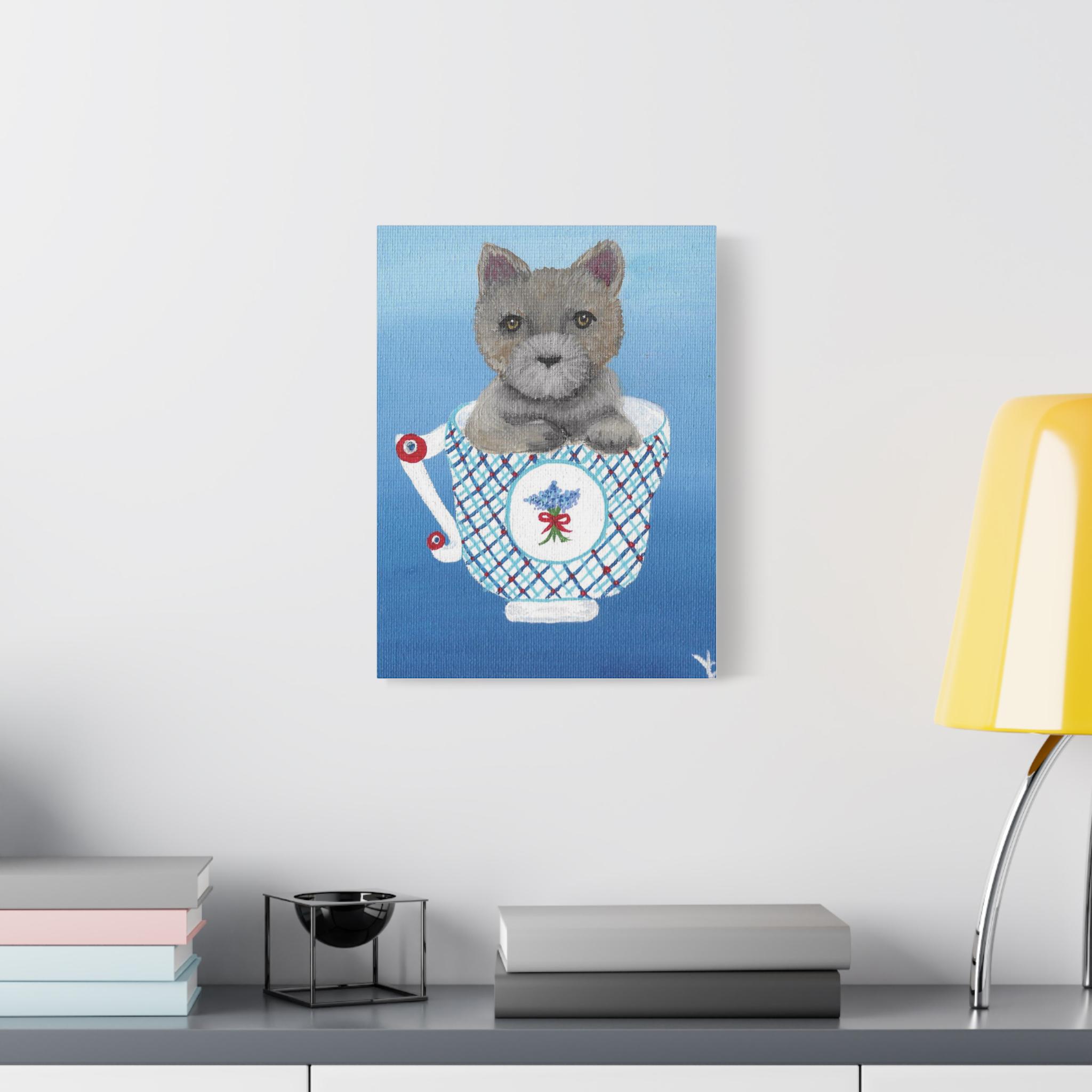 Wizard of Oz Dorthy Toto Teacup Canvas Wall Art (print of the Original ...