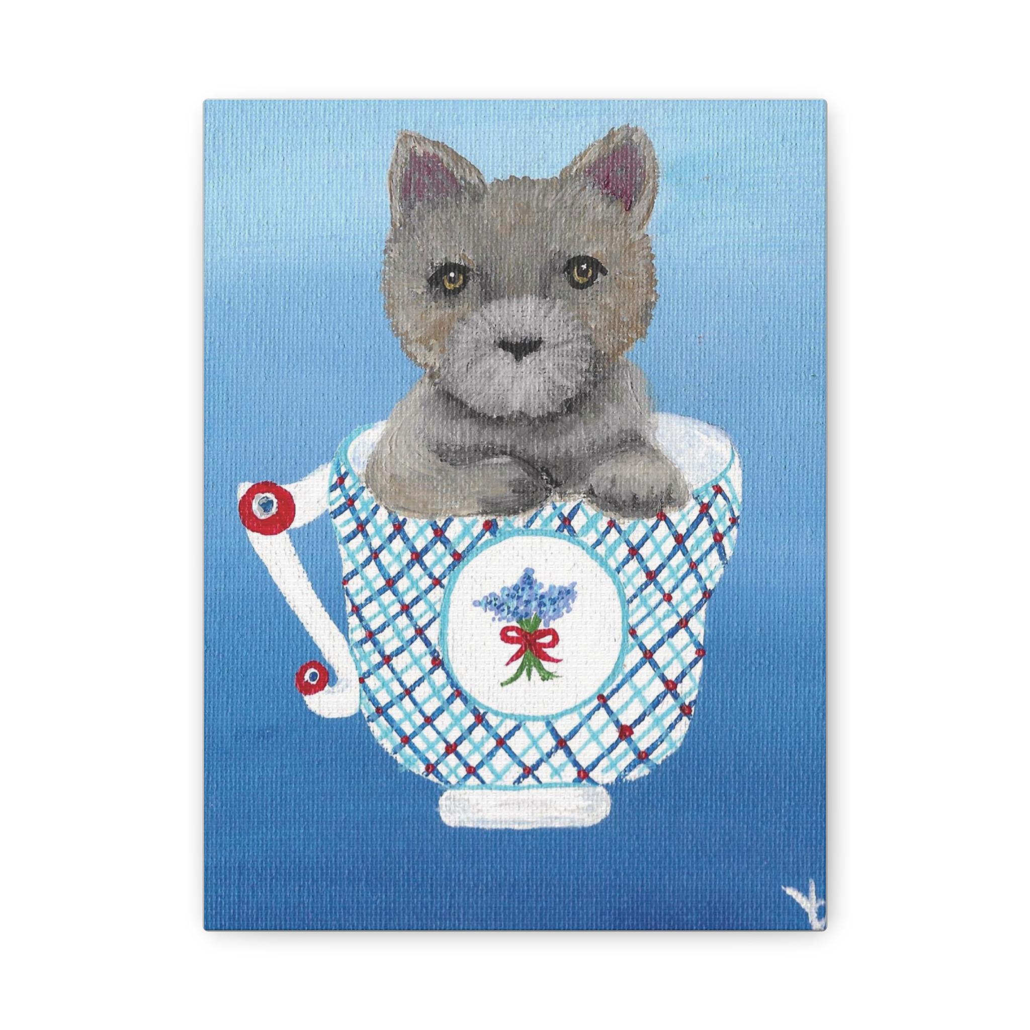 Wizard of Oz Dorthy Toto Teacup Canvas Wall Art (print of the Original ...
