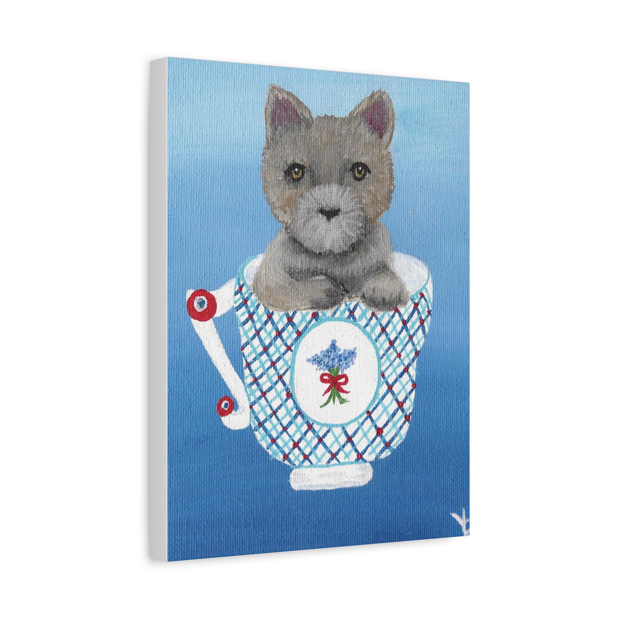 Wizard of Oz Dorthy Toto Teacup Canvas Wall Art (print of the Original ...