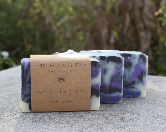 Black Raspberry Vanilla, Natural Handmade Soap, Cold Process, Vegan - Etsy