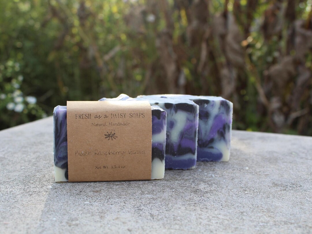 Black Raspberry Vanilla, Natural Handmade Soap, Cold Process, Vegan - Etsy