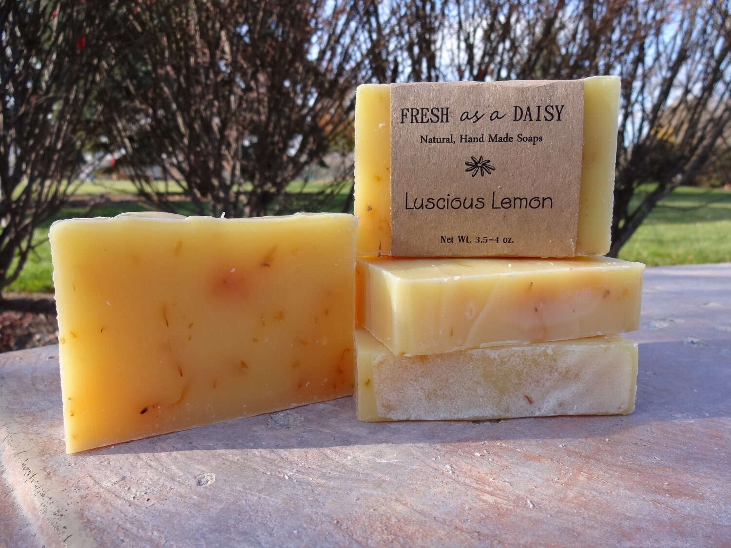 Luscious Lemon Natural Handmade Soap Cold Process Soap - Etsy