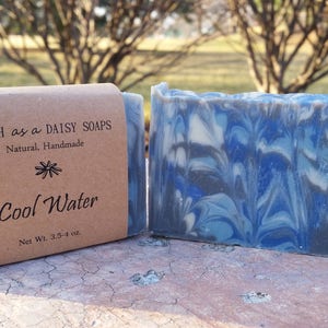 Cool Water Handmade Cold Process Soap, Men's Soap, Vegan - Etsy
