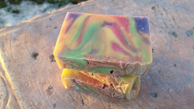 Pomegranate Mango Cold Process soap Natural Handmade Soap | Etsy