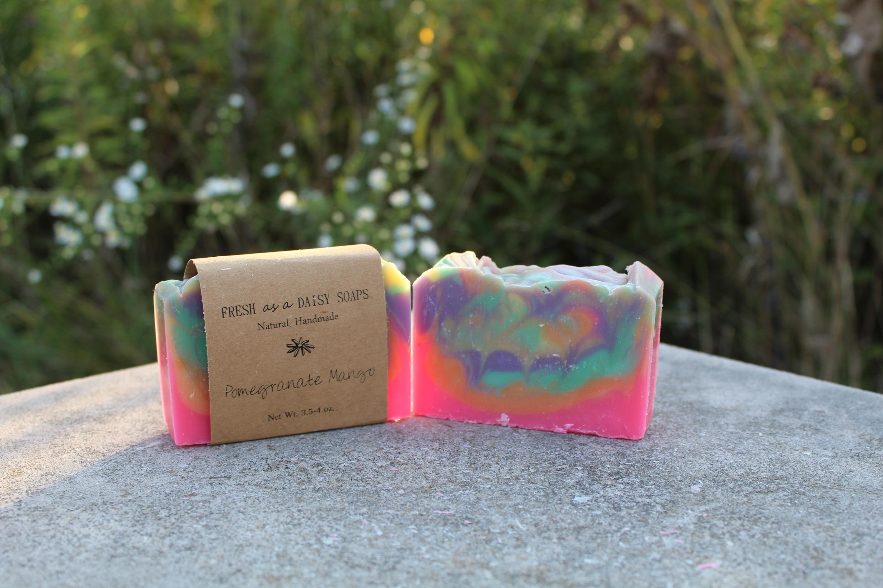 Pomegranate Mango Cold Process Soap, Natural Handmade Soap, Vegan - Etsy