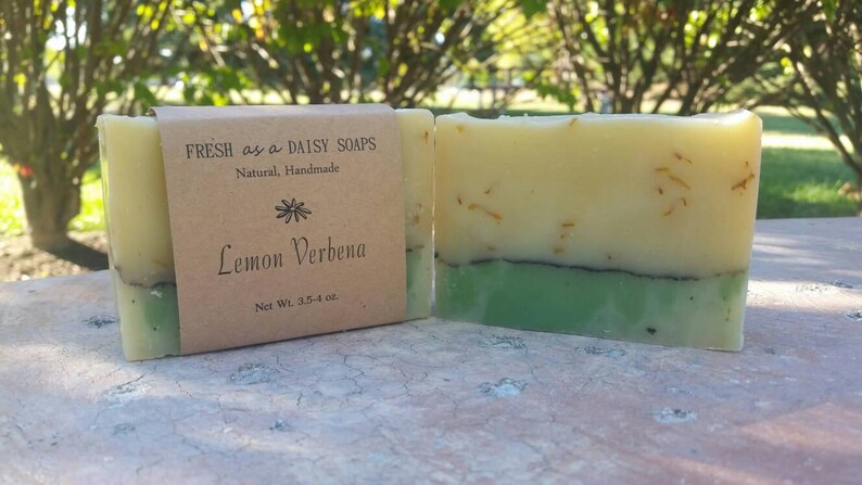Lemon Verbena Natural Handmade Soap Cold Process Soap Vegan Etsy