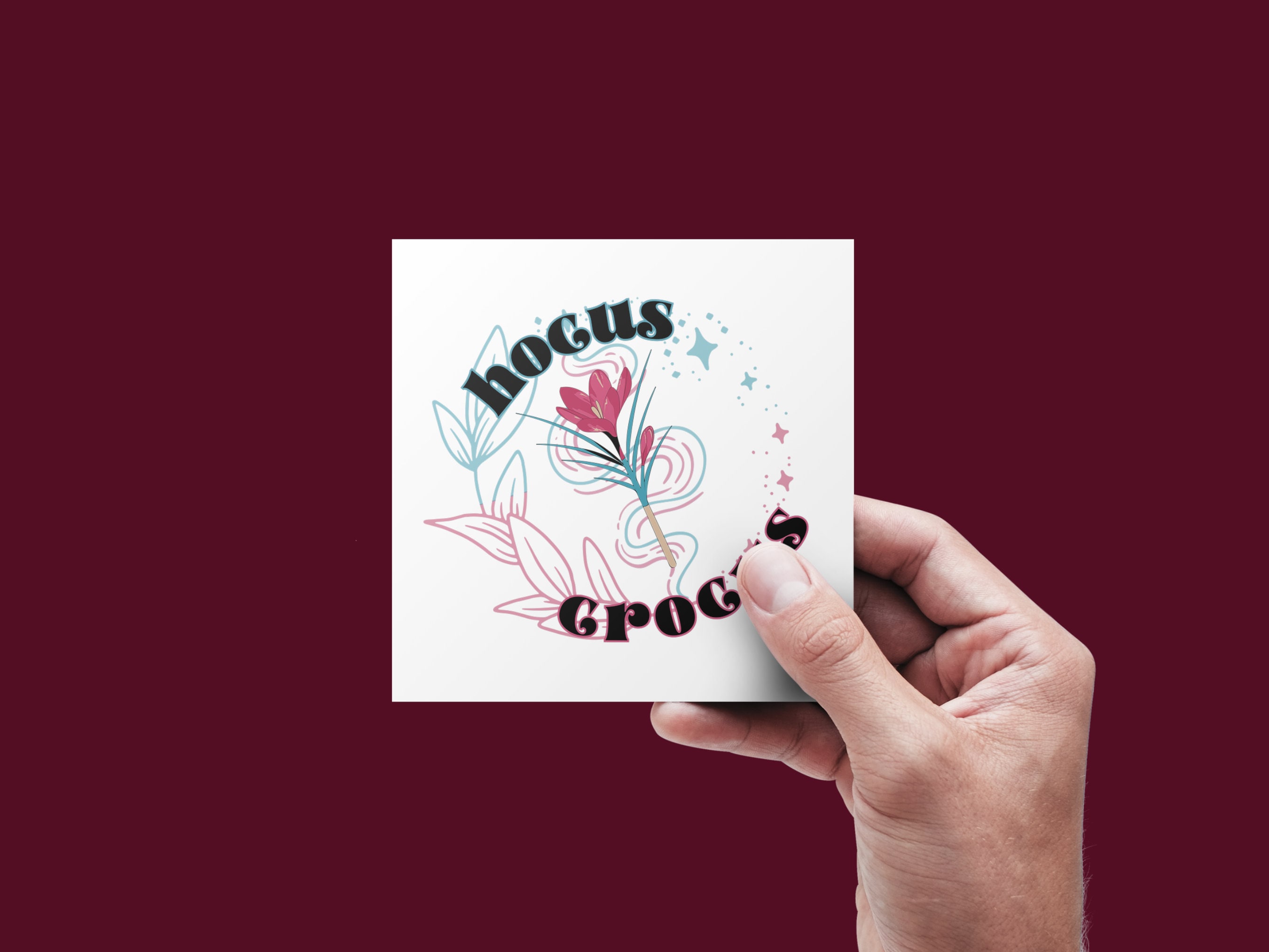Hocus Crocus SVG PNG Bundle: Magic Flower Wand Design (digital File) - Etsy