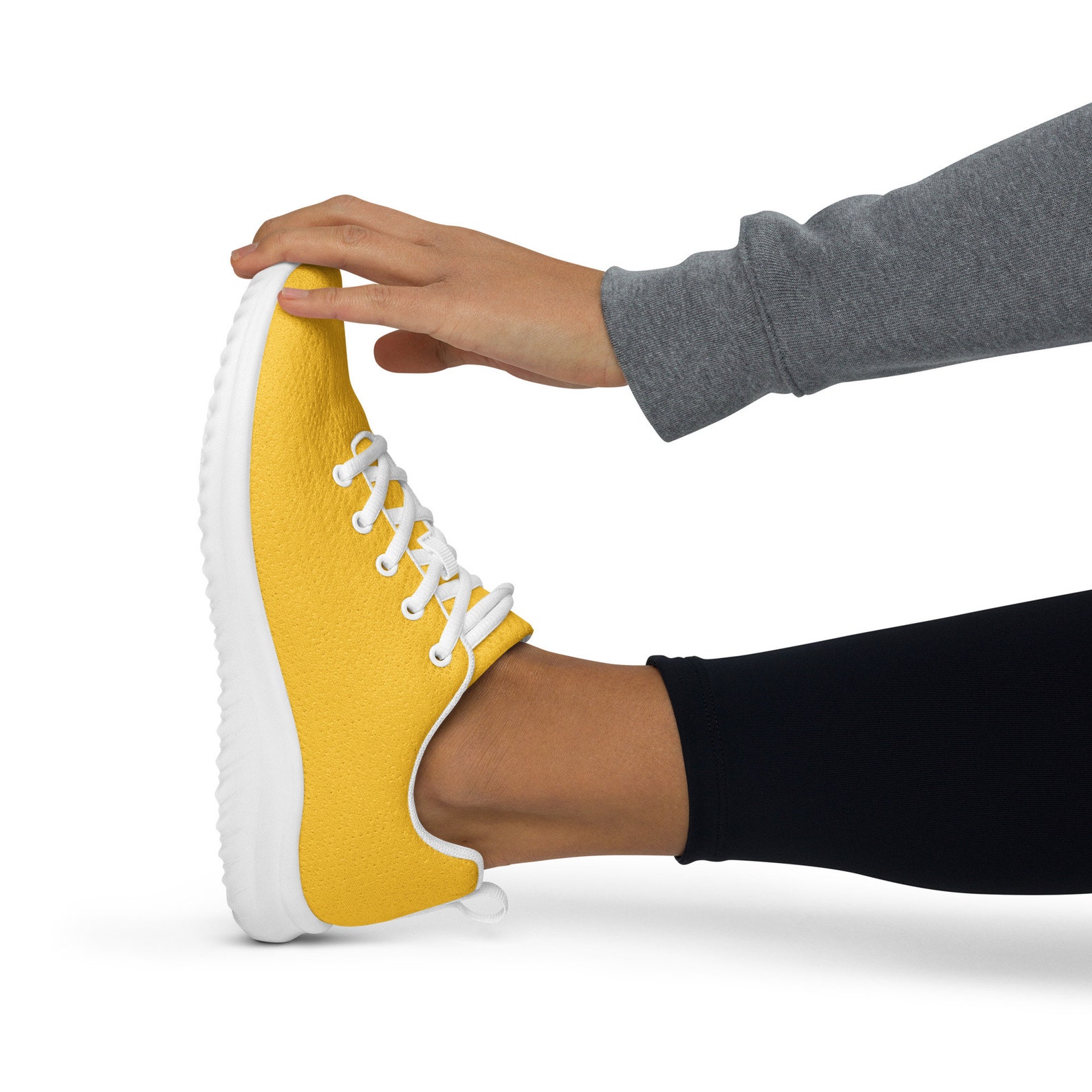 Golden Yellow Women's Athletic Sneakers: Lightweight Workout Shoes - Etsy