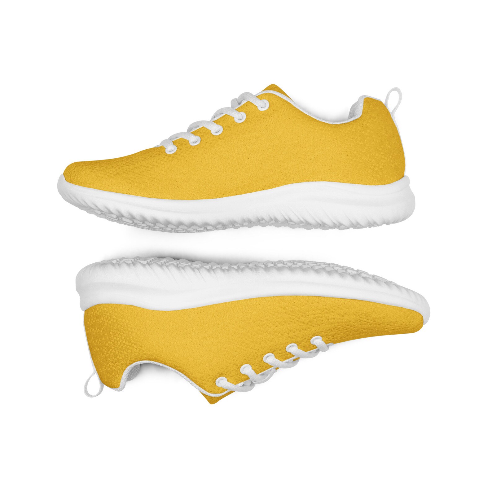 Golden Yellow Women's Athletic Sneakers: Lightweight Workout Shoes - Etsy