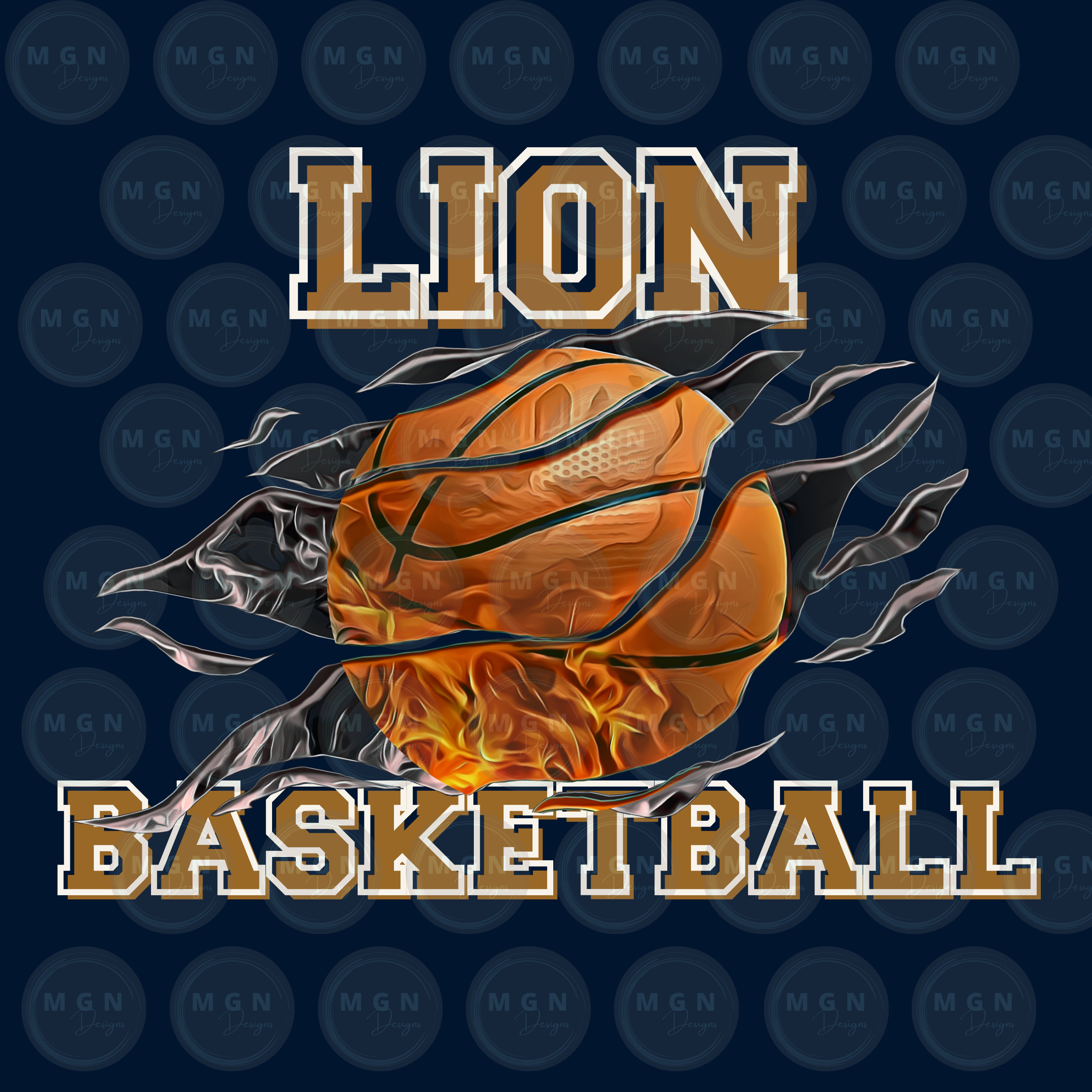 Lion Basketball PNG SVG Bundle, School Mascot Lions Sublimation Design ...