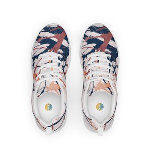 Paint Splatter Pattern Women’s Athletic Shoes, Abstract Print Women’s ...