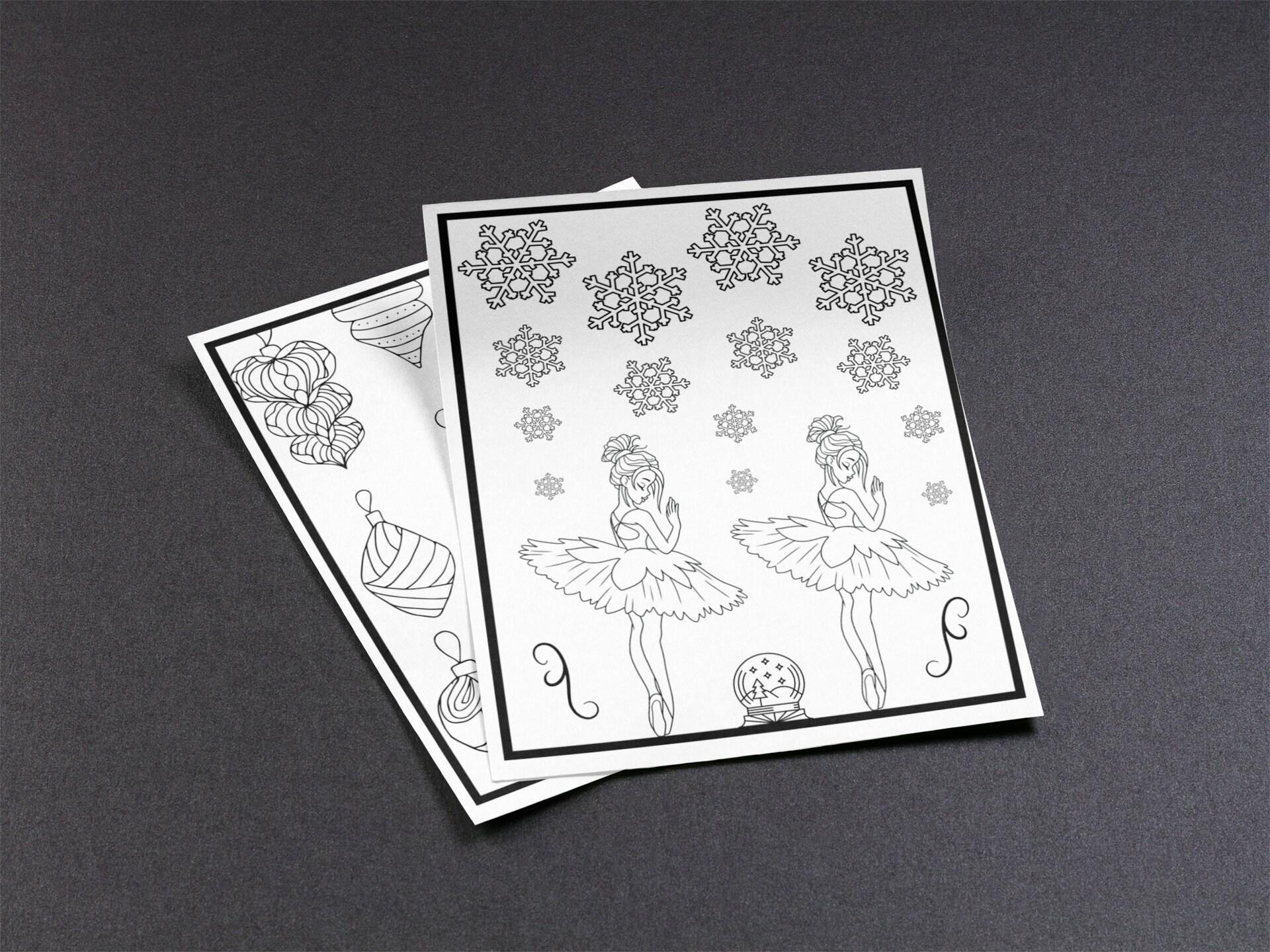 Nutcracker Ballet Coloring Pages, Christmas Coloring Book, Digital ...