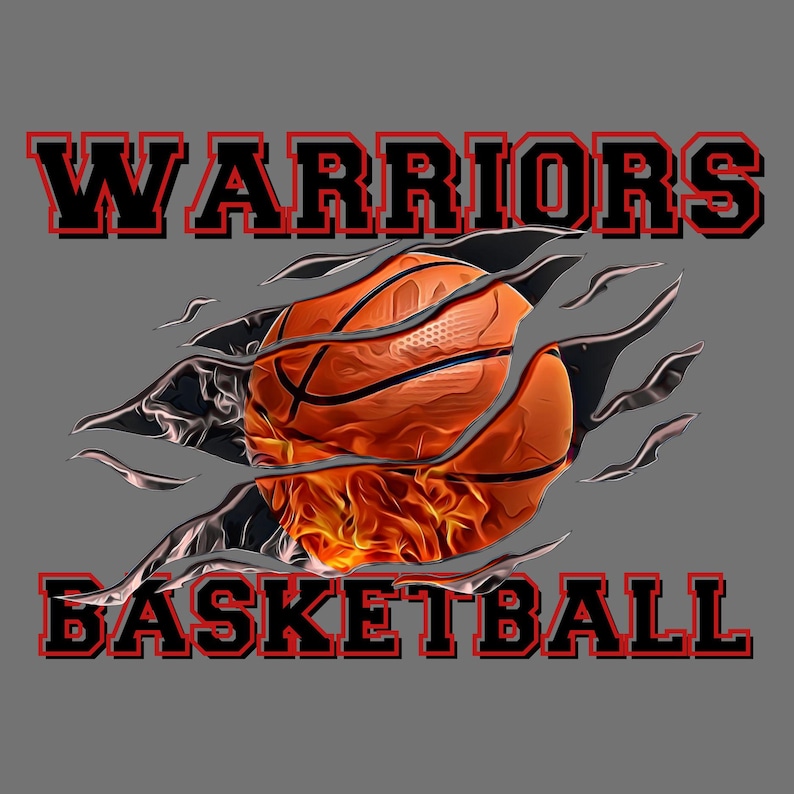 Warriors Basketball PNG and SVG Files, Warrior Mascot Bball Digital ...
