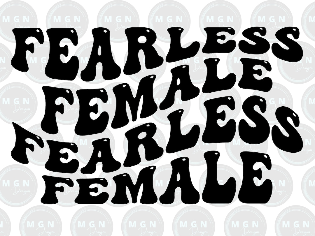 Fearless Female Retro Font SVG PNG Bundle (digital Download) - Etsy