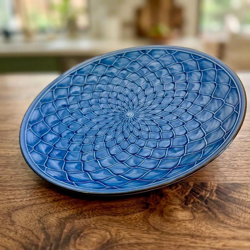 Fish Plate Japan Blue - Etsy