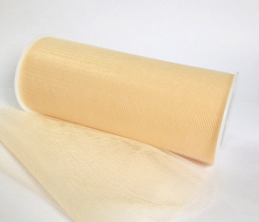 Beige Tulle Roll 6"x25 Yards - Beige Tulle Spool-tulle Fabric-tutu ...
