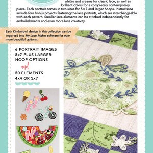 Kimberbell Lace Embroidery Machine CD Kimberbell Lace Studio Embroidery ...