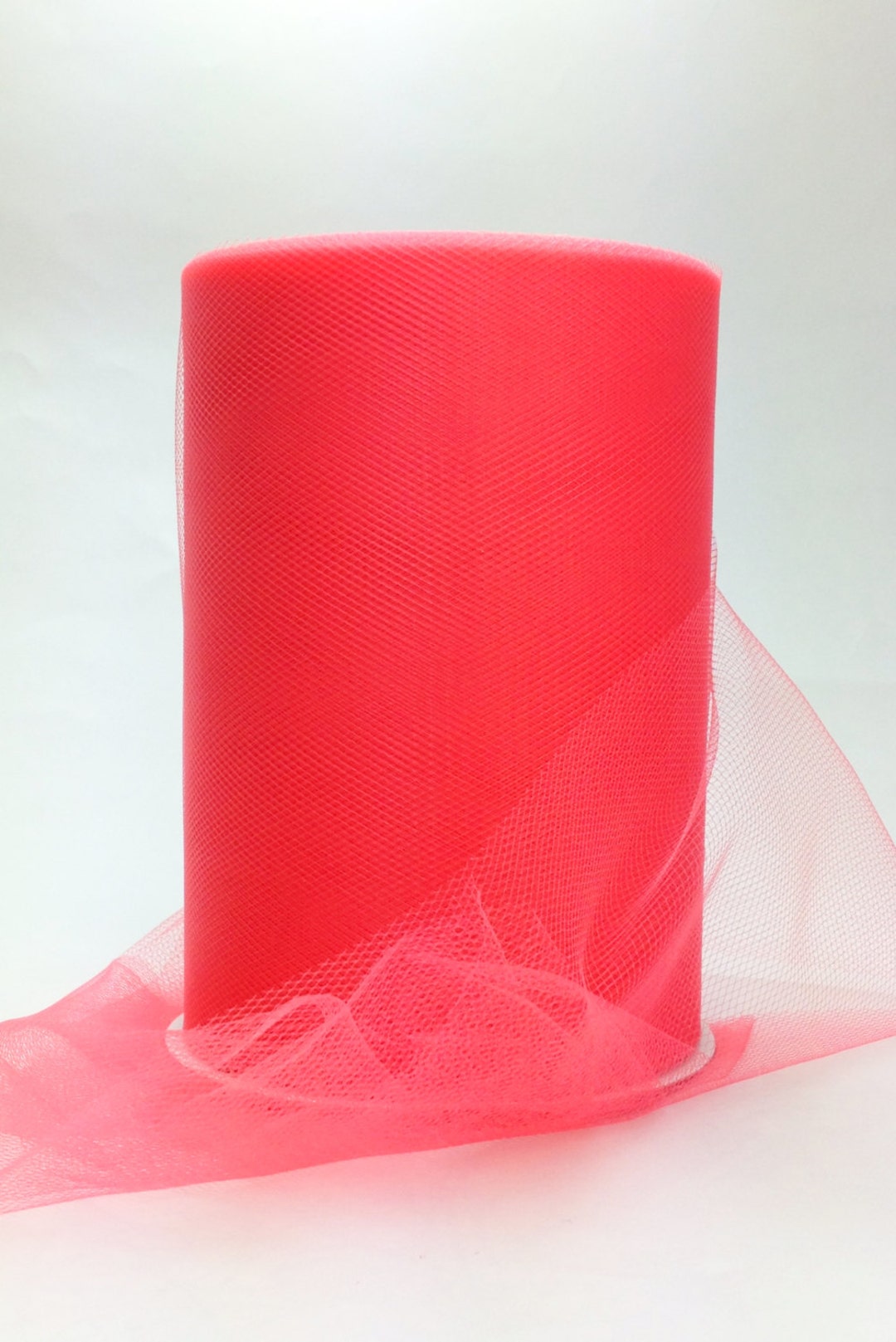 Coral Tulle Roll 6"x100 Yards - 300 Feet- Coral Tulle Spool-tulle ...