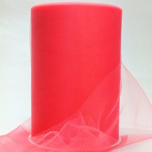 Coral Tulle Roll 6"x100 Yards - 300 Feet- Coral Tulle Spool-tulle ...
