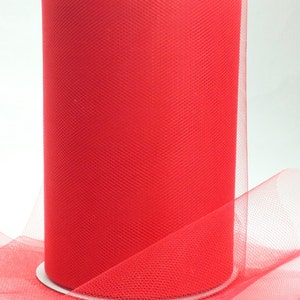 Red Tulle Roll 6"x100 Yards - 300 Feet - Tulle Fabric - Tutu Tulle ...