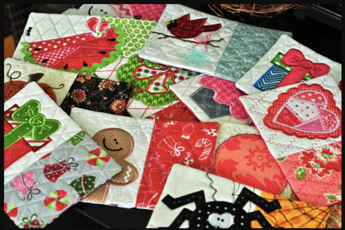 Kimberbell Embroidery Mug Rugs Embroidery CD | Etsy