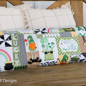 Embroidery Bench Pillow Kit Luck O the Gnome Bench Pillow Kimberbell ...