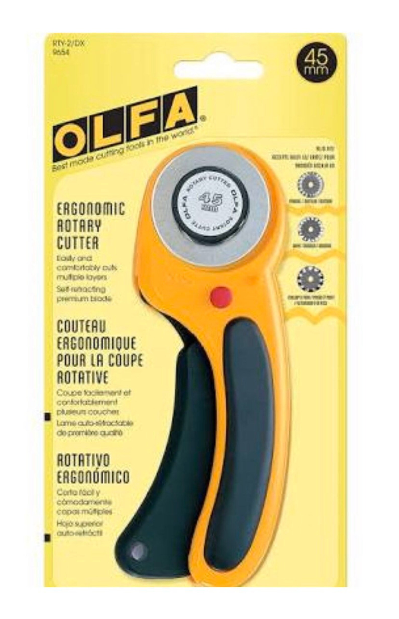 Ergonomic Rotary Cutter Olfa 45mm Fabric Cutter - Etsy