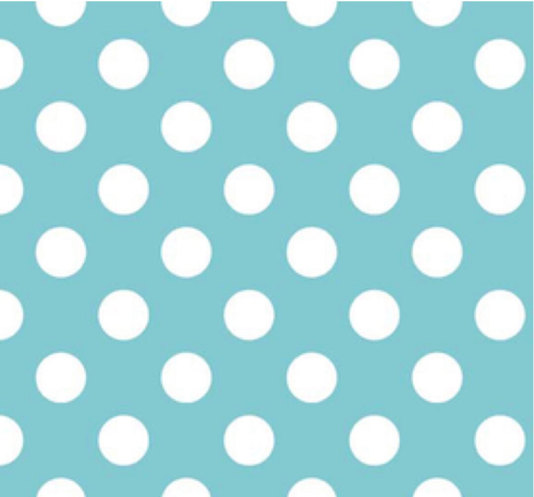 Medium Dots Aqua by Riley Blake Designs 1 Yard Cut - Dots Fabric - Etsy