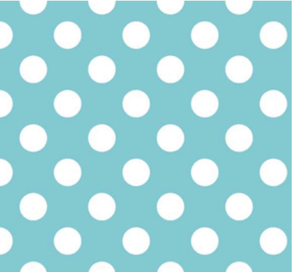 Medium Dots Aqua by Riley Blake Designs 1 Yard Cut Dots | Etsy