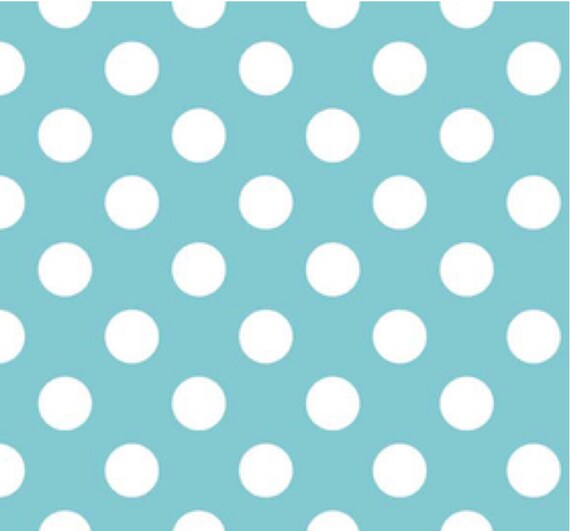 Medium Dots Aqua by Riley Blake Designs 1 Yard Cut Dots | Etsy