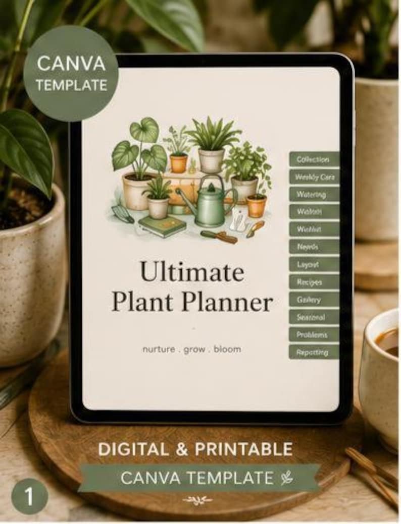 Ultimate Plant Planner | Digital Plant Journal | Houseplant & Garden ...
