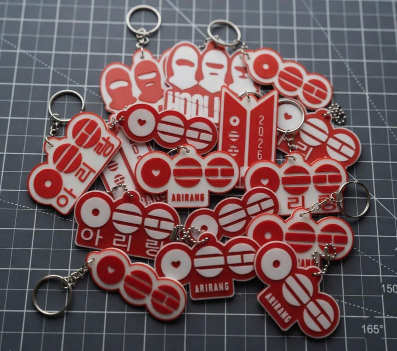 BTS Arirang 3D Printed Keychain | ARMY | Concert Freebie Handouts ...