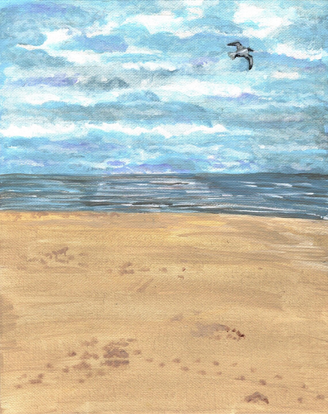 Ocean City Maryland Art Seashore Print Acrylic Landscape - Etsy