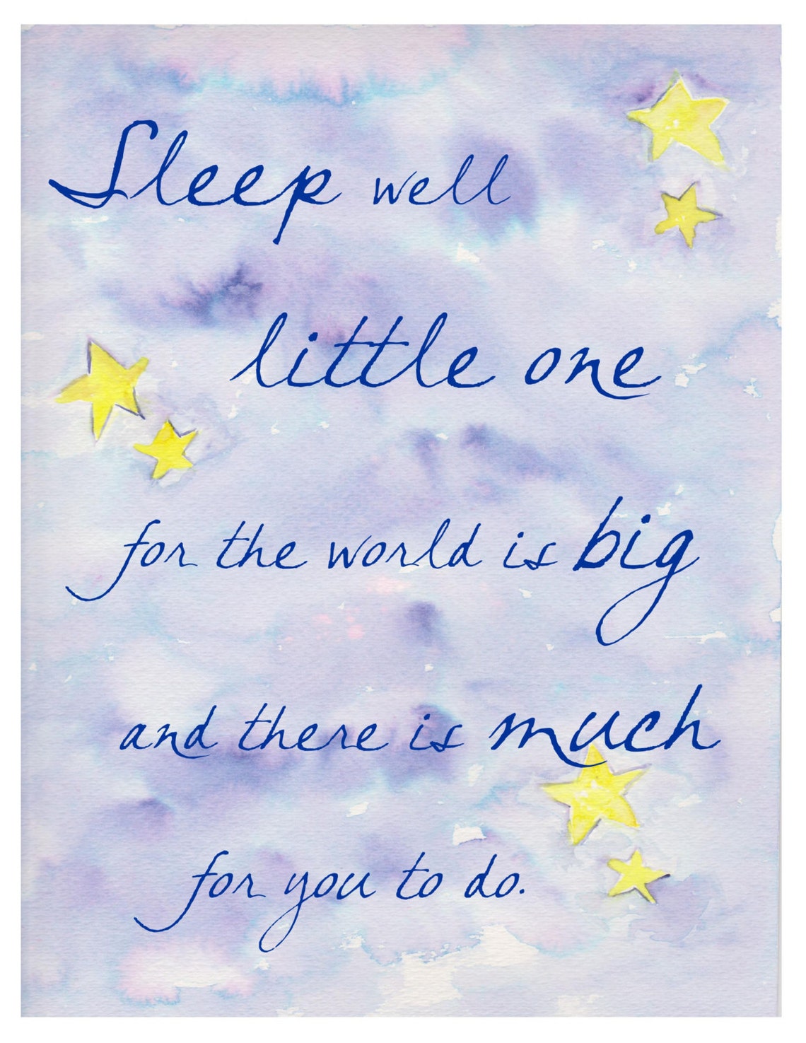 Typography Print for Children Word Art for Kids Sleep Well - Etsy