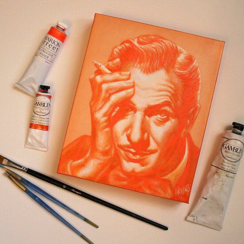 Vincent Price Oil Painting PRINT 8X10 - Etsy