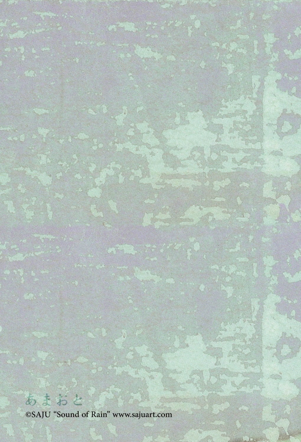 Postcard "sound of Rain" - Rain Drop of Music Note - Cat on Lap - Etsy