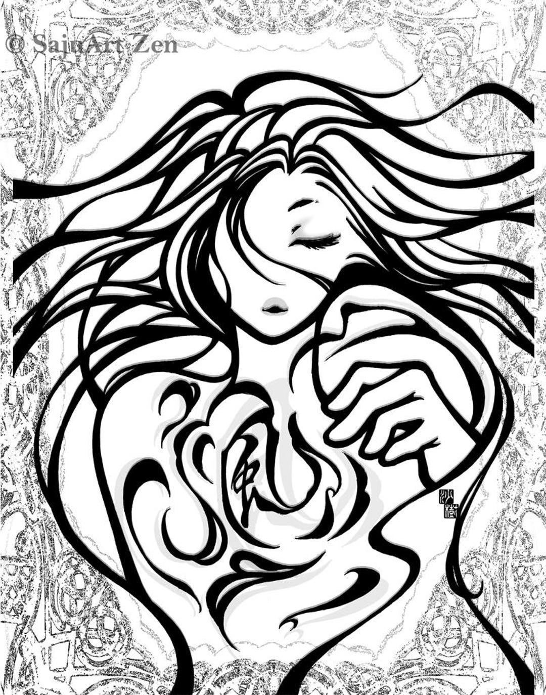 Print 8.5x11 wind Element Art - Etsy