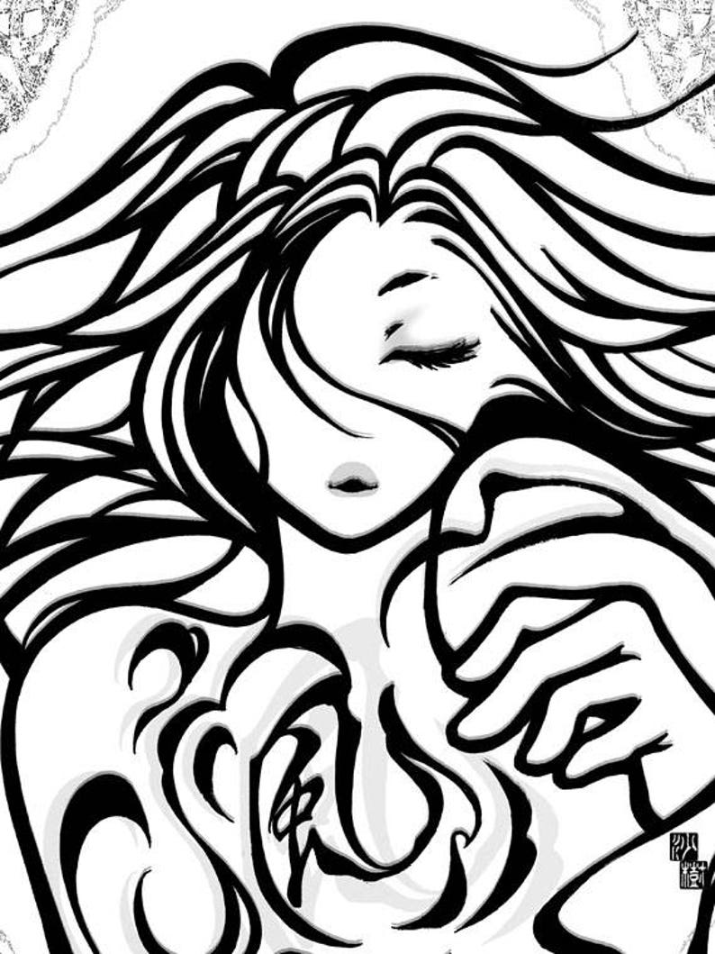 Print 8.5x11 wind Element Art - Etsy