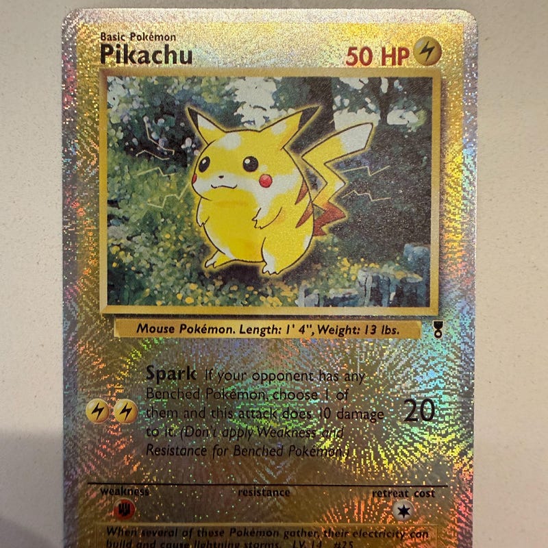 Pikachu Reverse Holo - Etsy