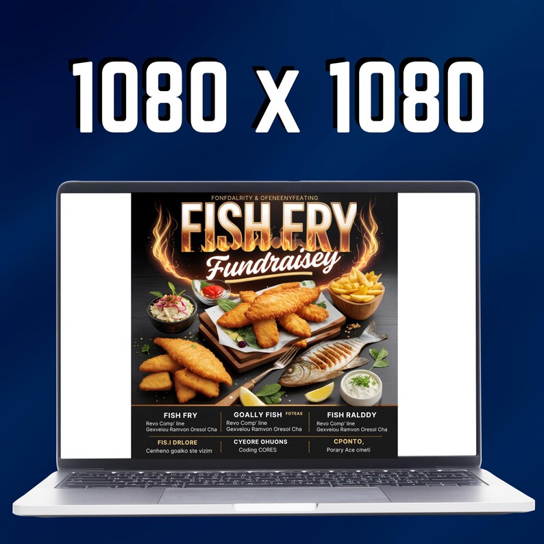 Editable Fish Fry Fundraiser Flyer Template (digital Download) - Etsy ...