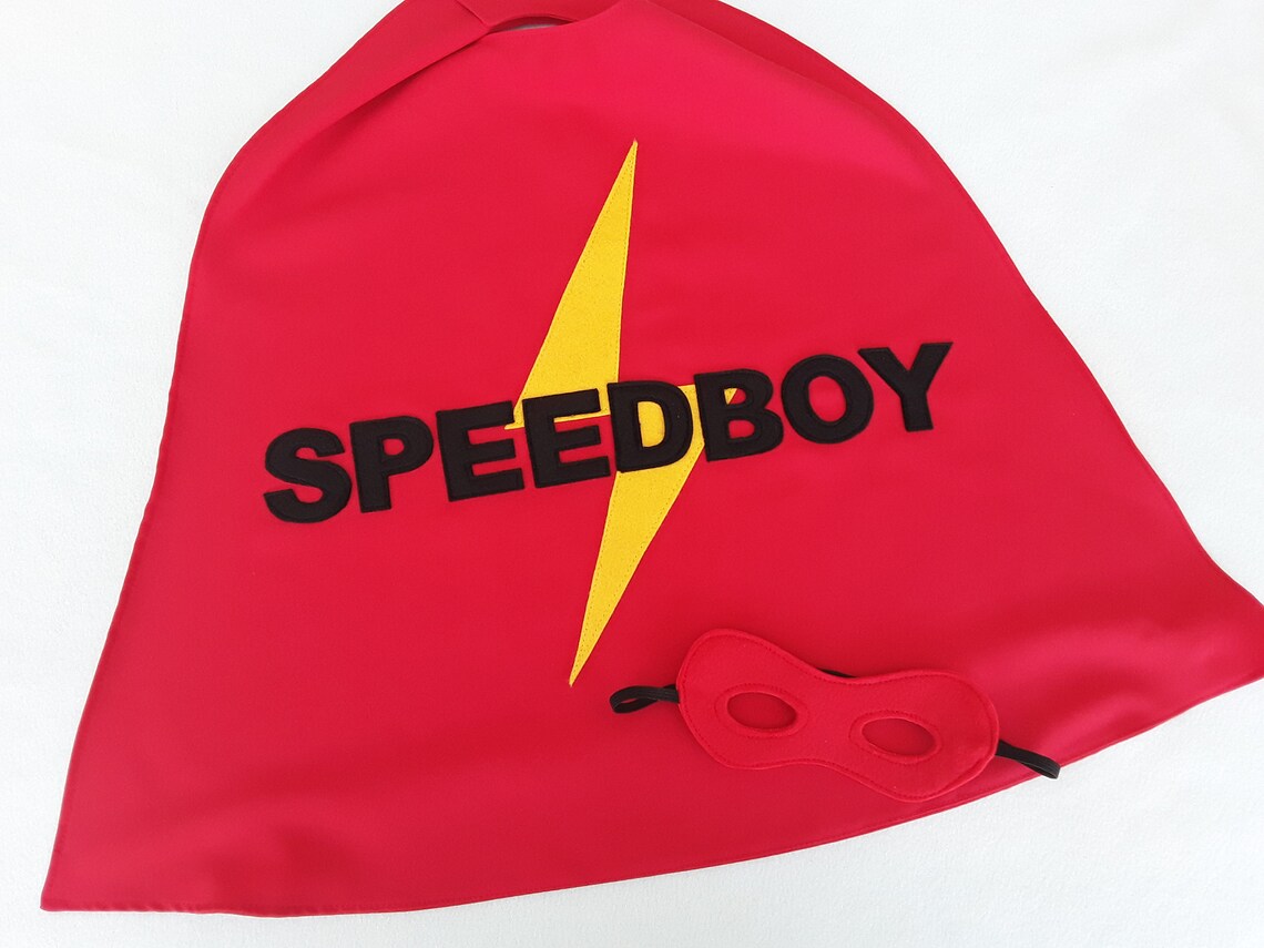 Boys Flash Cape With Name for Dressing Up/costume/fancy | Etsy UK