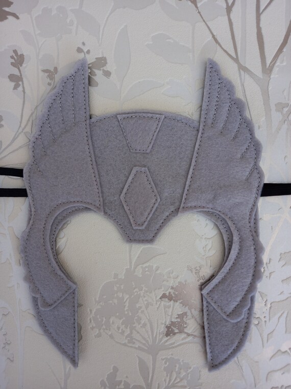 Thor/valkyrie Helmet Felt Mask for Dressing Up Viking - Etsy